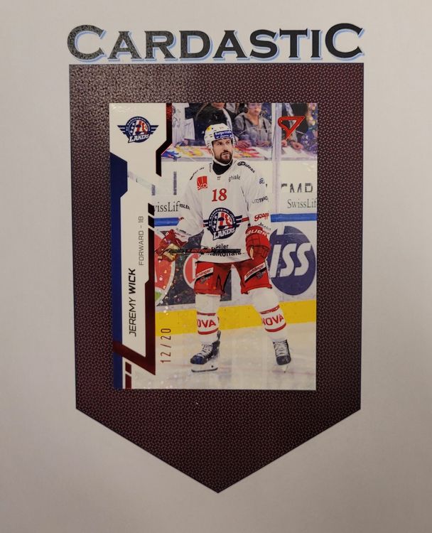 Jeremy Wick 2024-25 NL Sportzoo Red 12/20 SCRJ Rapperswil (Gebraucht ...