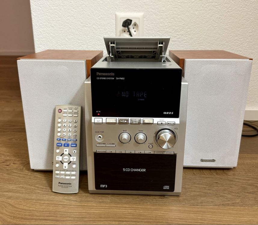 Panasonic Stereoanlage SA-PM53 (CD, Kassette, Radio) (Gebraucht) in Lyss für CHF 20 – nur ...