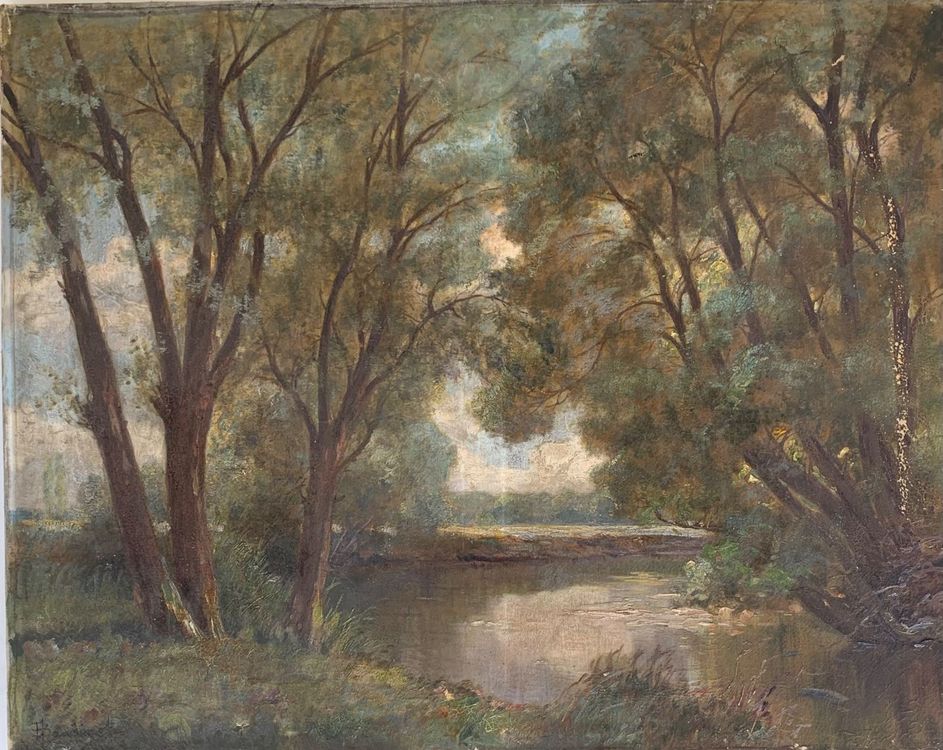 Antikes Landschaft Gemälde unleserlich Signiert (Gebraucht) in Root für CHF 100 – mit Lieferung ...