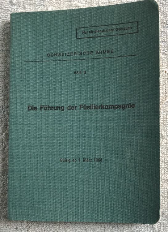 SCHWEIZER ARMEE REGLEMENT (Gebraucht) in Ostermundigen für CHF 1.1 – mit Lieferung auf Ricardo ...