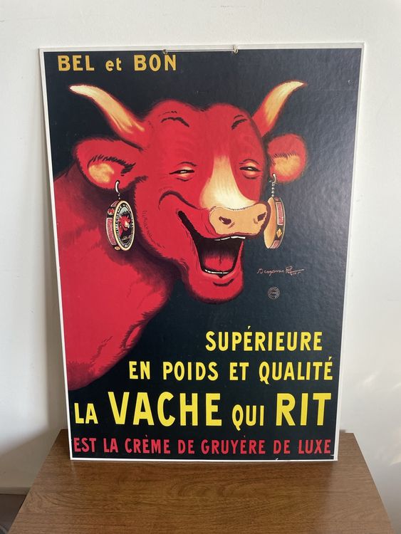 Ancien Panneau Publicitaire Bel et Bon La Vache qui Rit (Gebraucht) in ...