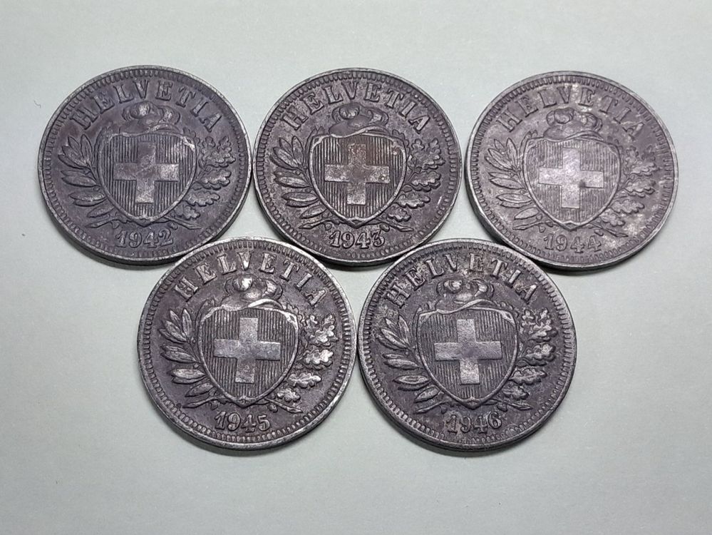 Lot 2 Rappen 1942 - 1946 | Kaufen auf Ricardo