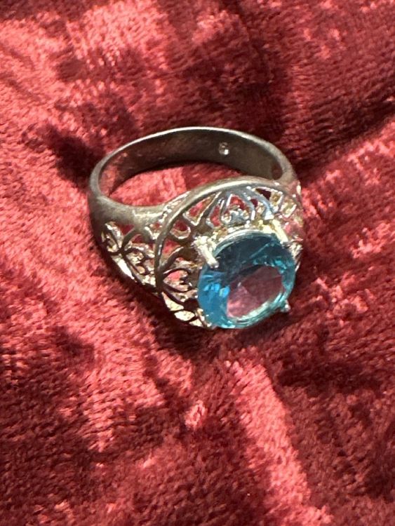 Ring Silber 925 mit blauem Stein (Gebraucht) in Trüllikon für CHF 22 – mit Lieferung auf Ricardo ...