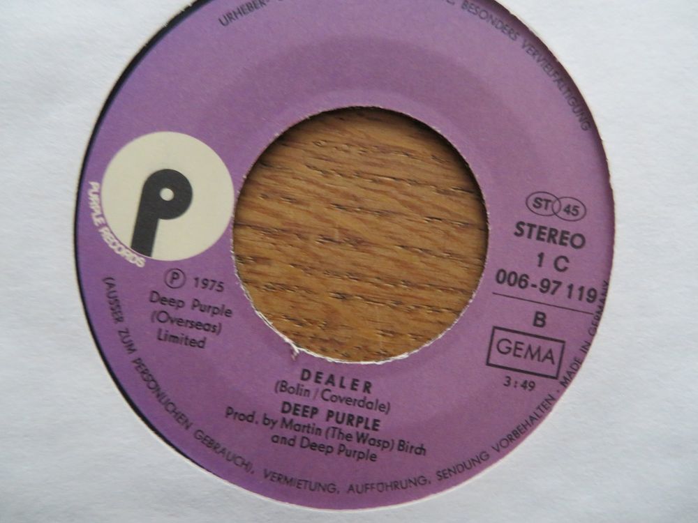 Deep Purple - Dealer / You Keep on Moving, Vinyl 7" (Neu (gemäss ...