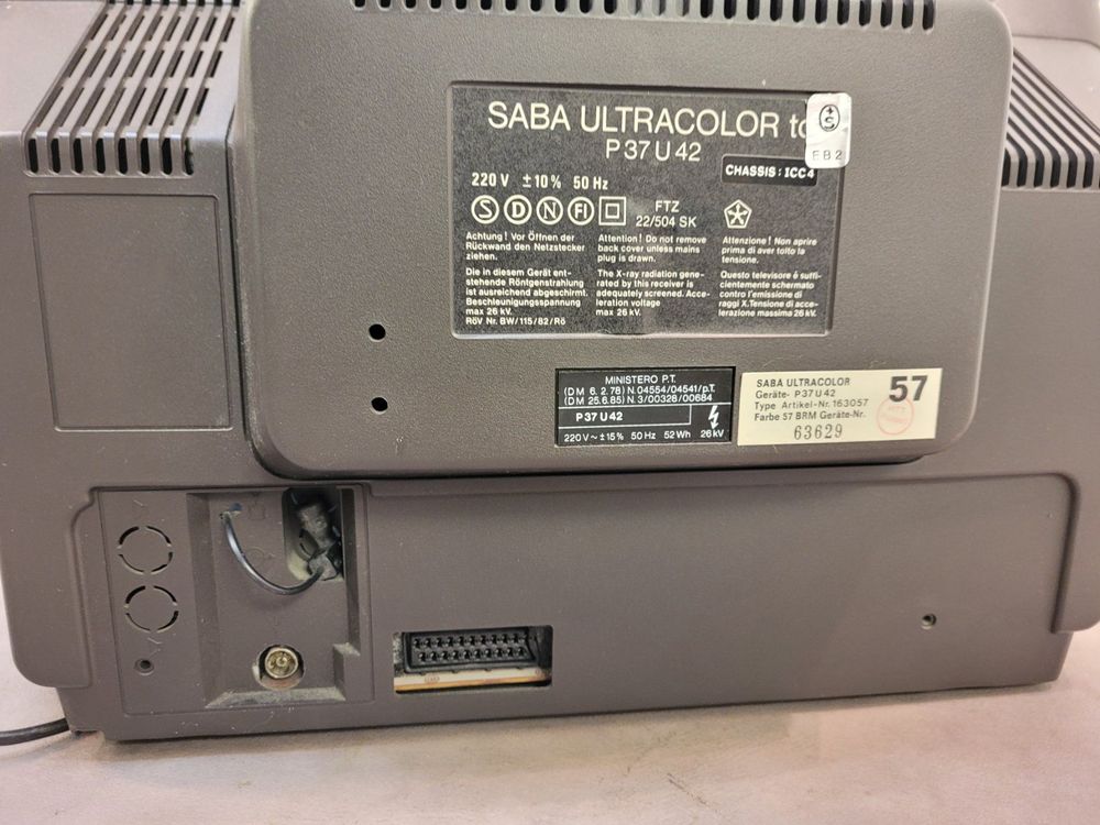 Röhren-TV Fernseher SABA Ultracolor 80er (Gebraucht) in Nottwil für CHF ...