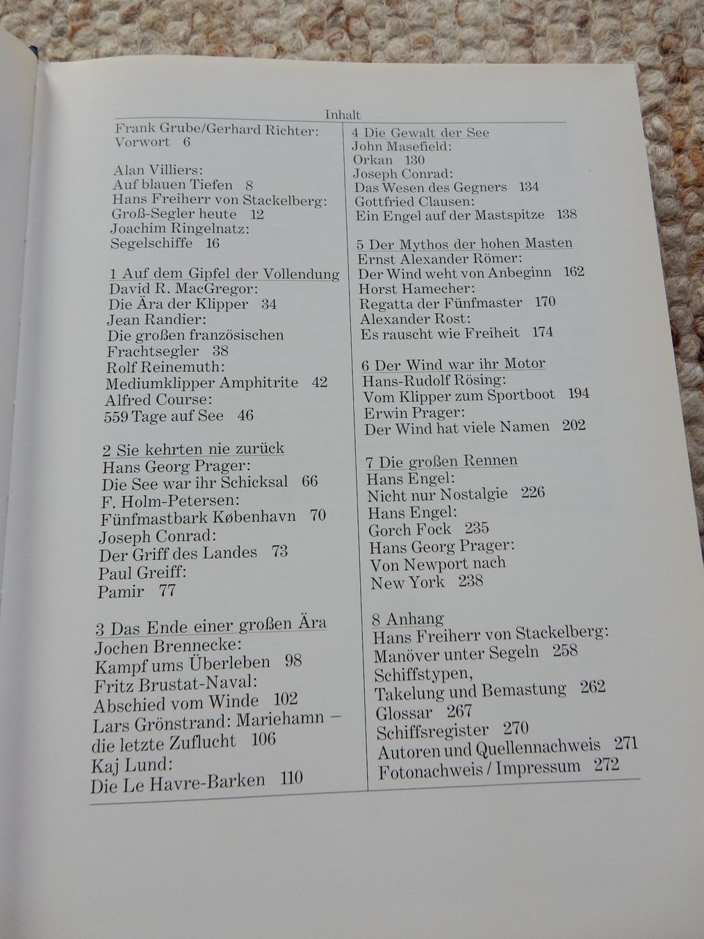 Das gr. Buch der Windjammer Grube/Richter Segelschiff Schiff (Gebraucht ...