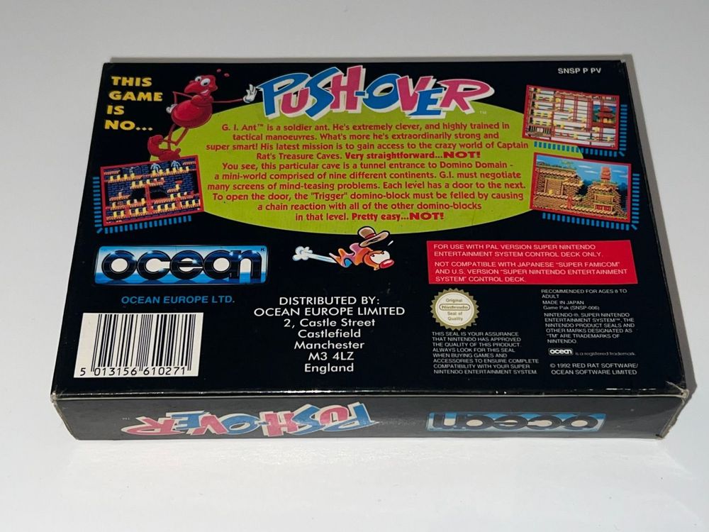Super Nintendo (SNES) Spiel - Push-Over / PushOver (OVP) | Kaufen auf ...