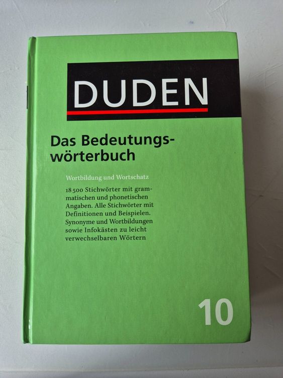 Duden Band 10 – Das Bedeutungswörterbuch (Gebraucht) in Seewen SZ für ...