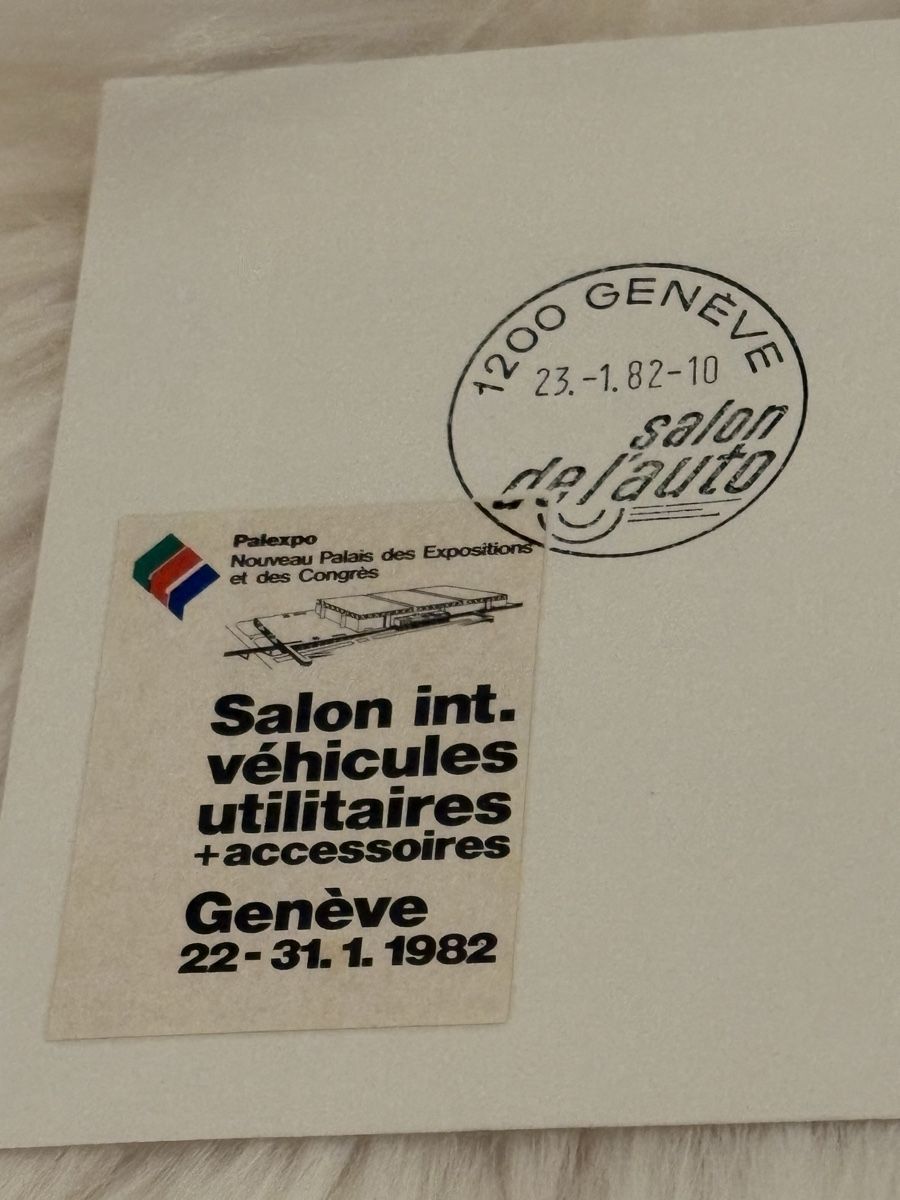 Salon de l’auto Genève 1982, enveloppe timbrée, oblitérée (D'occasion ...