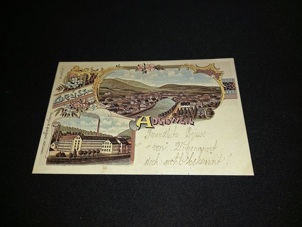 Ancienne carte postale Adliswil Zürich Suisse 1908 env. (Gebraucht) in Lausanne für CHF 1 – mit ...