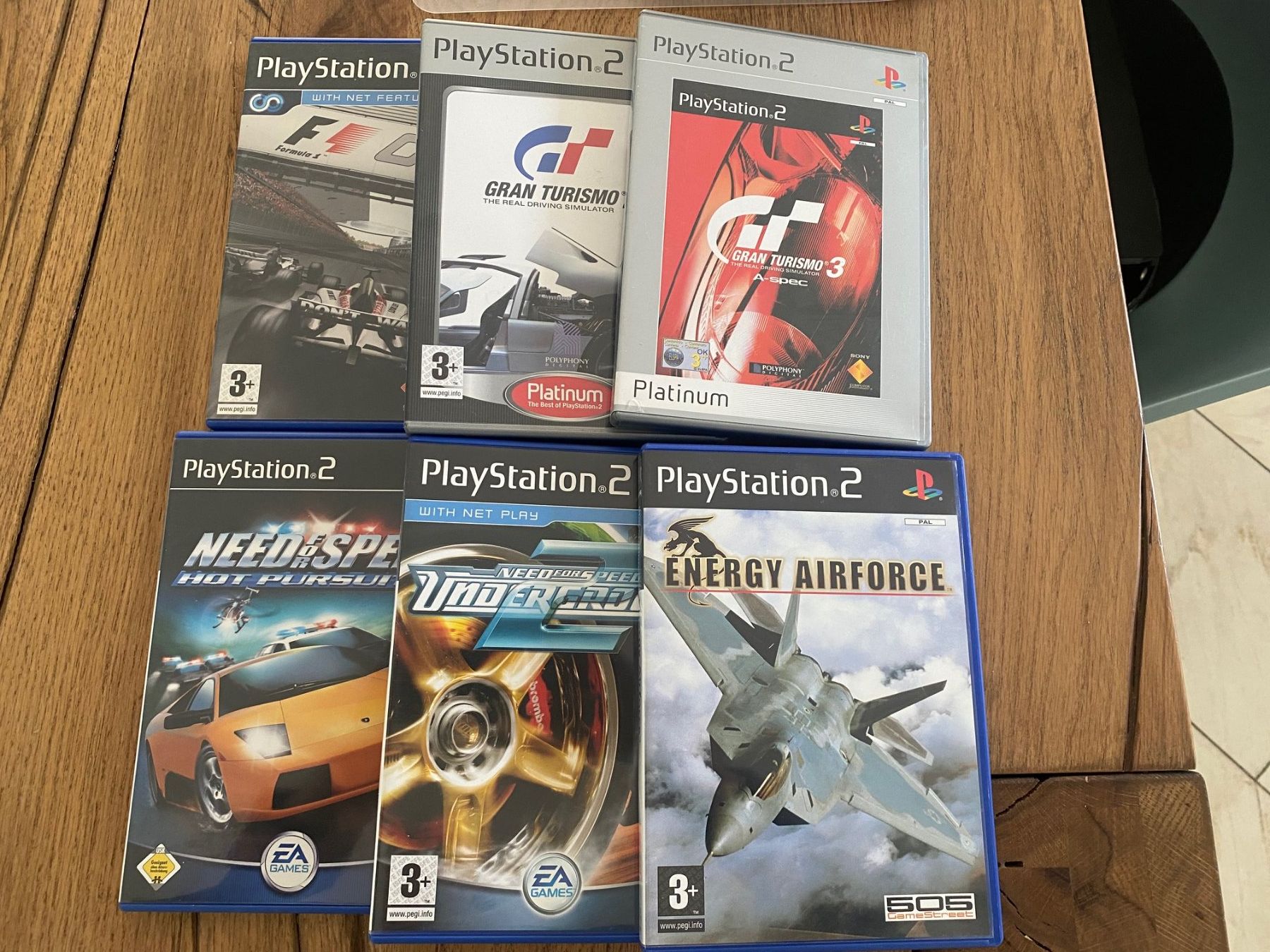 Playstation 2 mit Controllern, Memory Cards und Spielen (Gebraucht) in ...