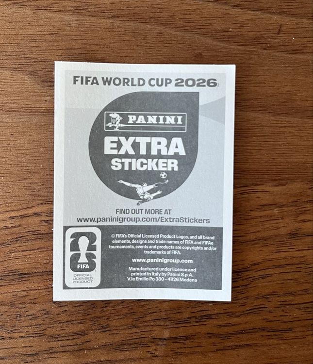 Lionel Messi Panini FIFA WM 2026 Extra Sticker Lila (Neu (gemäss ...
