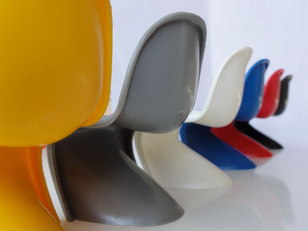 Panton Chair Miniature, 6er Set, farbig | Kaufen auf Ricardo