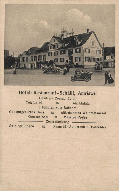 Hotel - Restaurant - Schäfli. Amriswil (Gebraucht) in Bronschhofen für CHF 28 – mit Lieferung ...