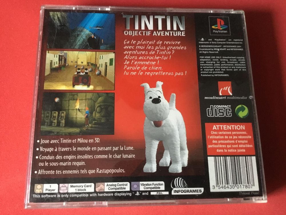 PlayStation 1 / ps1 - TinTin objectif adventure (FR) (Gebraucht) in ...