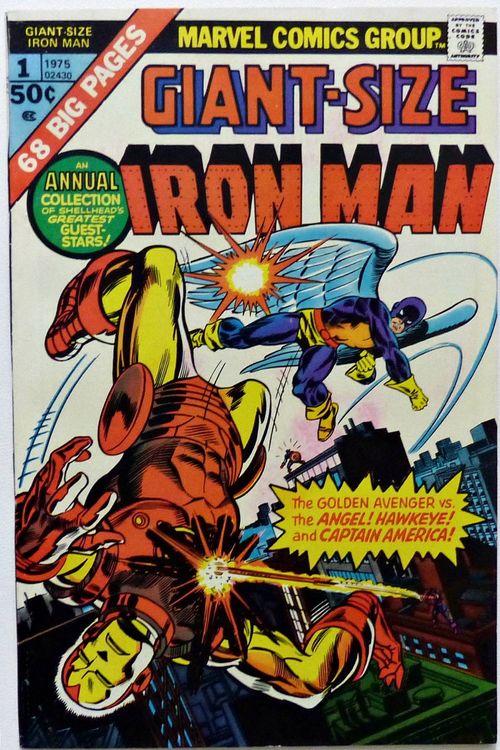 GIANT SIZE IRON MAN #1 HAWKEYE CAPTAIN AMERICA ANGEL 1975 (Gebraucht ...