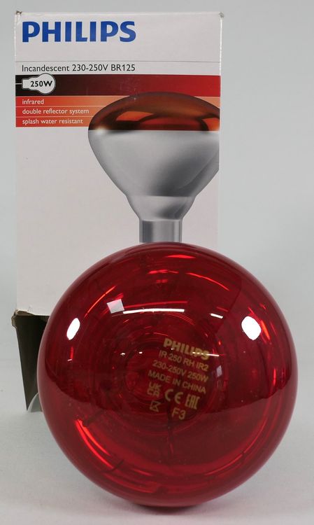 Infrarot-Glühlampe 230-250V BR125 E27 PHILIPS (Neu (gemäss Beschreibung ...