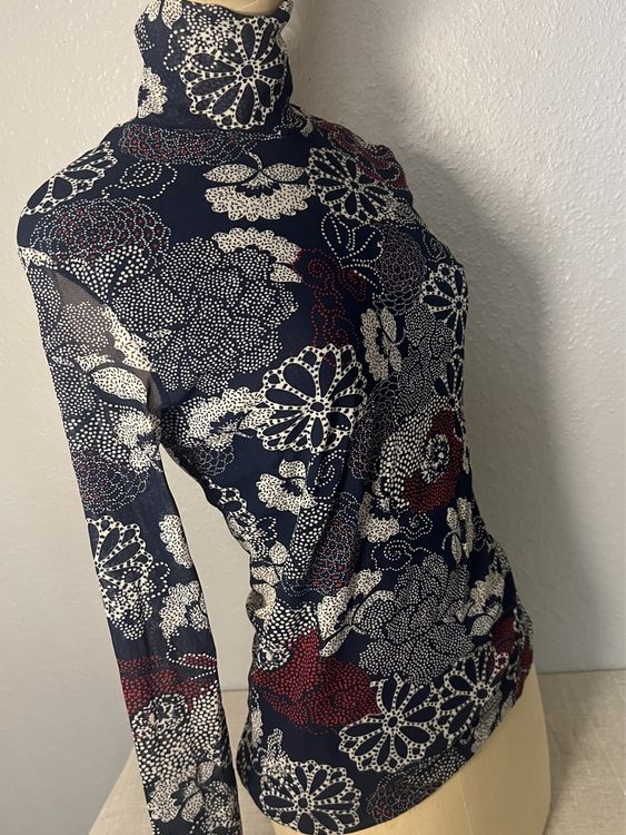 Kenzo Jeans, Taille XL, magnifique haut résille motif fleuri (Neuf ...