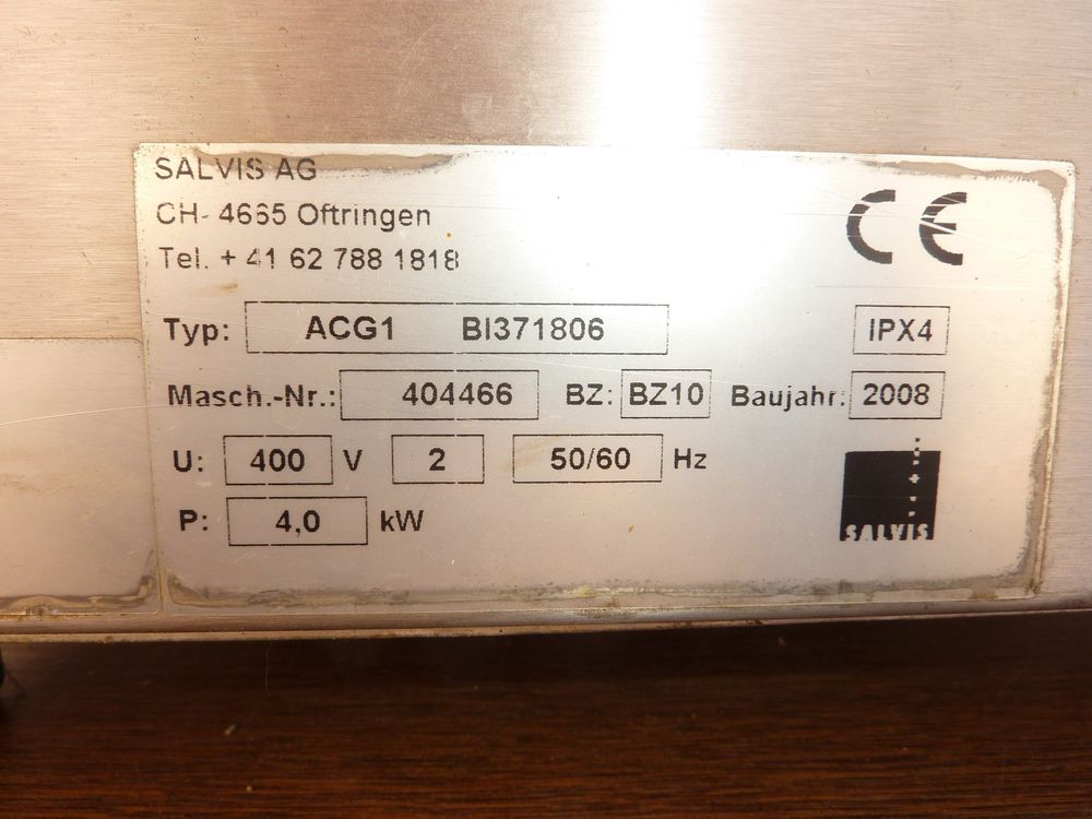 SALVIS Profi Grill Koch Platte Swiss Made 400 Volt (Gebraucht) in ...