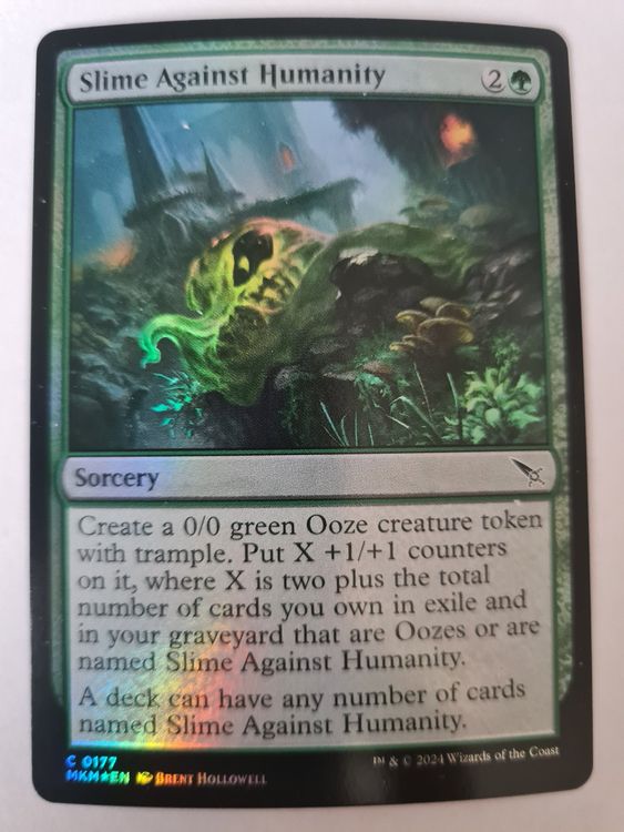 MTG, Slime Against Humanity, MKM-0177, FOIL (Neu (gemäss Beschreibung ...