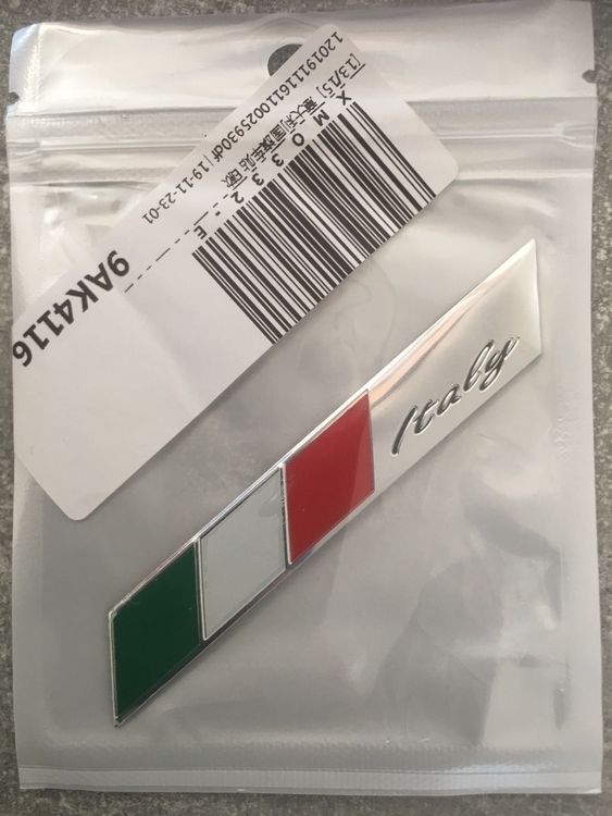 Aktion - Italien Auto Emblem Aufkleber (Neu und originalverpackt) in ...