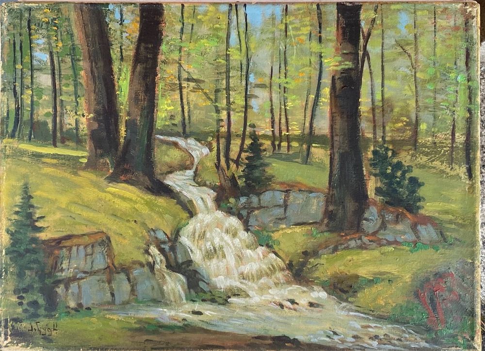 Landschafts Gemälde unleserlich sign. | Kaufen auf Ricardo