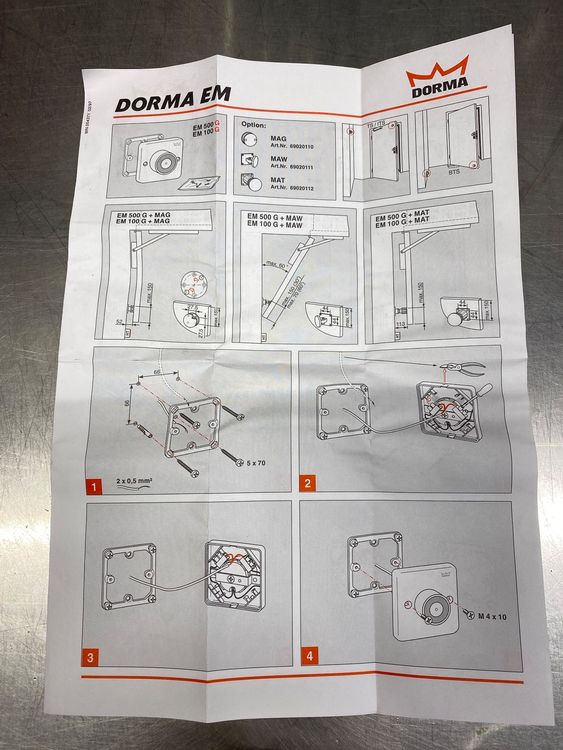 7x DORMA Haltemagnet EM 500 | Kaufen auf Ricardo