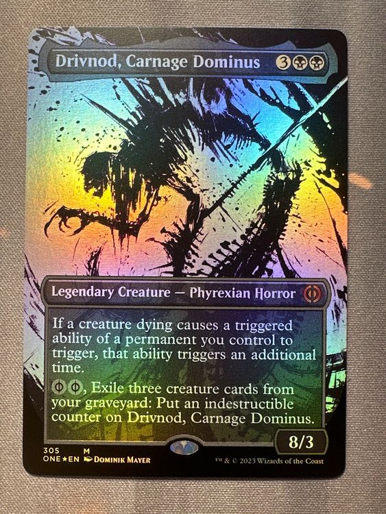Drivnod, Carnage Dominus FOIL Variant 305 Phyrexia ONE (Neu (gemäss ...