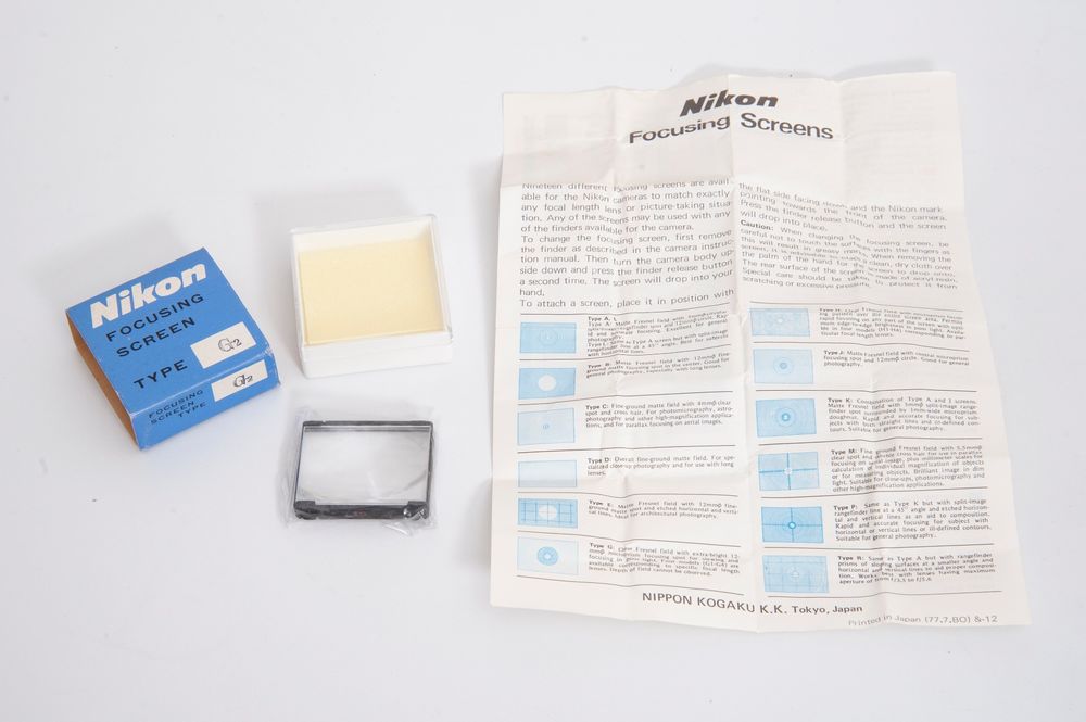 Nikon Focusing Screen Type G2 - Nikon F (D'occasion) à Lausanne pour ...