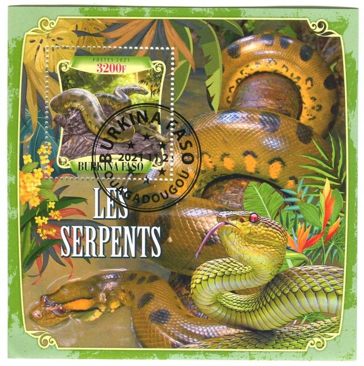 Block "Schlangen". Burkina Faso. | Kaufen auf Ricardo