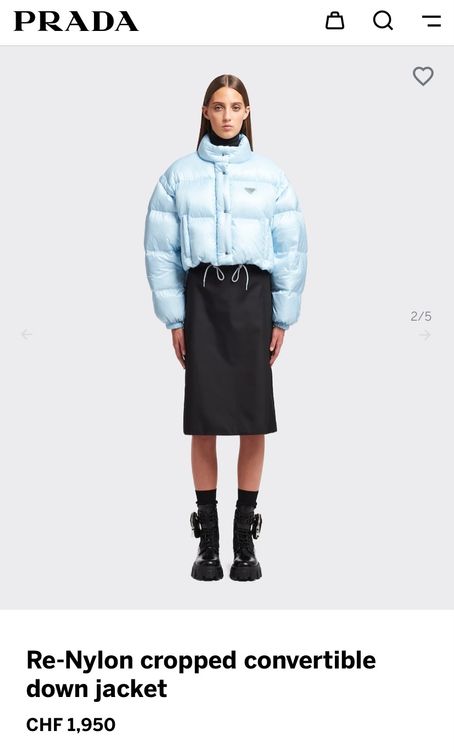 Prada Down Jacket | Kaufen auf Ricardo