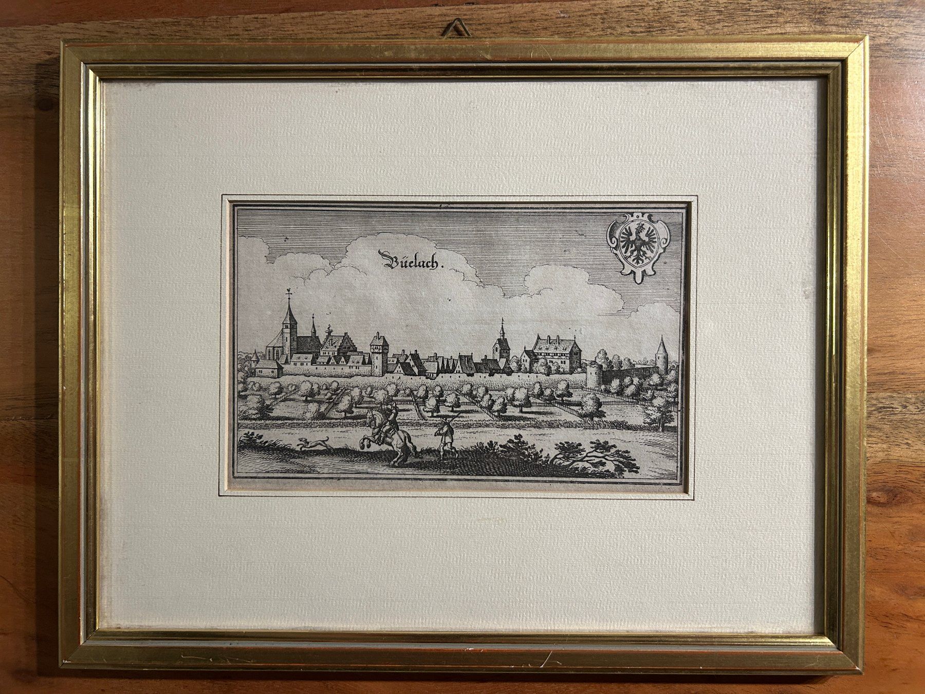 Kupferstich der Stadt Bülach um 1650 von Matthäus Merian (Gebraucht) in ...