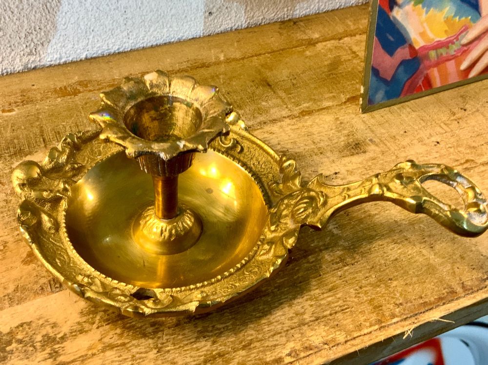 JUGENDSTIL KERZENHALTER BRONZE FRANKREICH UM 1900 | Kaufen auf Ricardo
