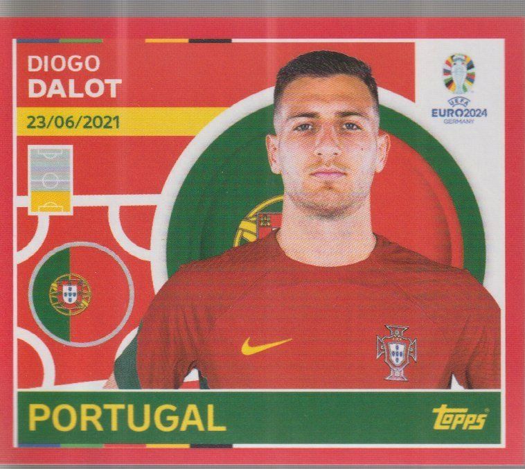 EURO 2024 Topps sticker PORTUGAL POR 9 DALOT (Neu (gemäss Beschreibung ...