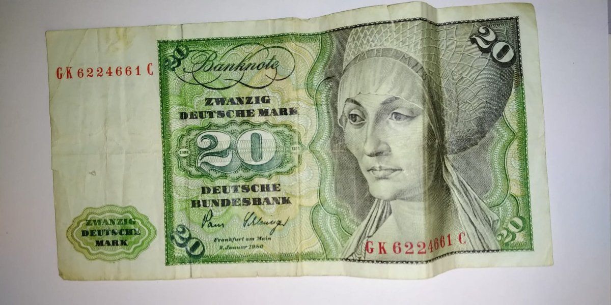 Billet de collection rare: 20 Deutsche Mark de 1980 ! (Gebraucht) in ...