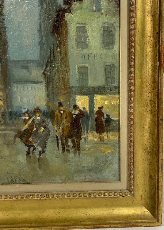 Antikes Gemälde Strassenszene unleserlich Signiert (Gebraucht) in Root für CHF 120 – nur ...