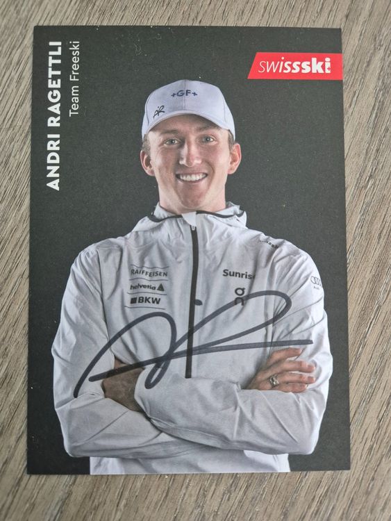 Autogrammkarte Andri Ragettli Originalunterschrift (Neu (gemäss ...
