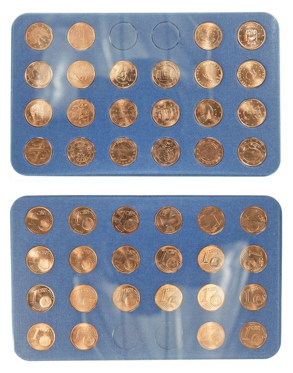 Münzensatz, 1 Cent Euro Länder Set mit 22 Münzen im Blister | Kaufen ...
