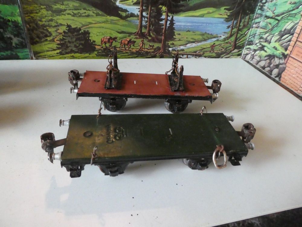 Märklin 2 Plattformwagen Spur 0/int 5 (Défectueux) à Winterthur pour ...