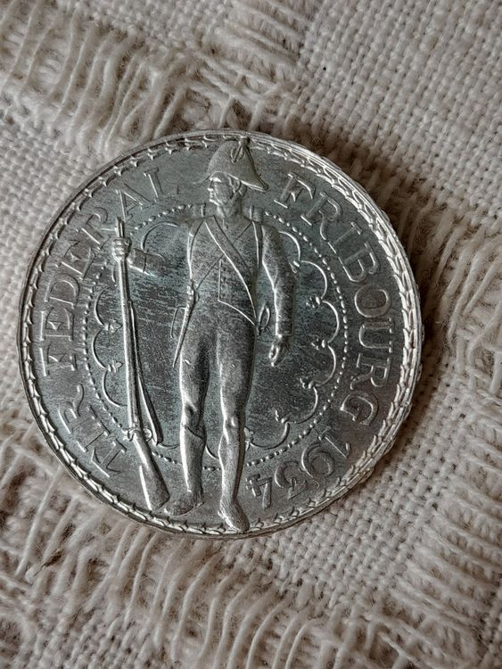 Medaille 5 Fr " Tir Federal Fribourg " Dominus Providebit | Kaufen auf ...