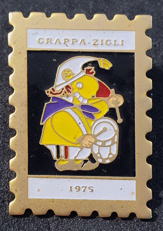 O851D - Pin Basler Fasnacht Crappa-Zigli 1975 / 1994 (Gebraucht) in ...