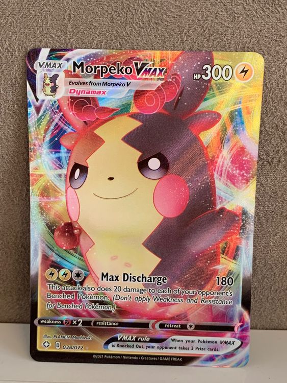 Morpeko VMAX ENG Shining Fates Pokemon 038/072 (Gebraucht) in ...