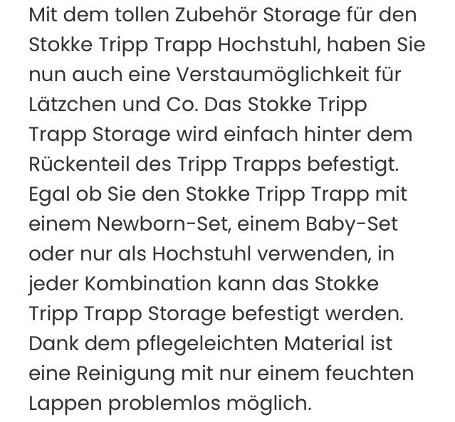 Tripp Trapp Aufbewahrungsbox Stokke Storage, Trip Trap Box (Gebraucht ...