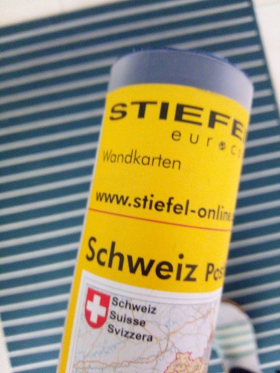 Karte der Schweiz mit Postleitzahlen, 95x62 cm (Gebraucht) in ...