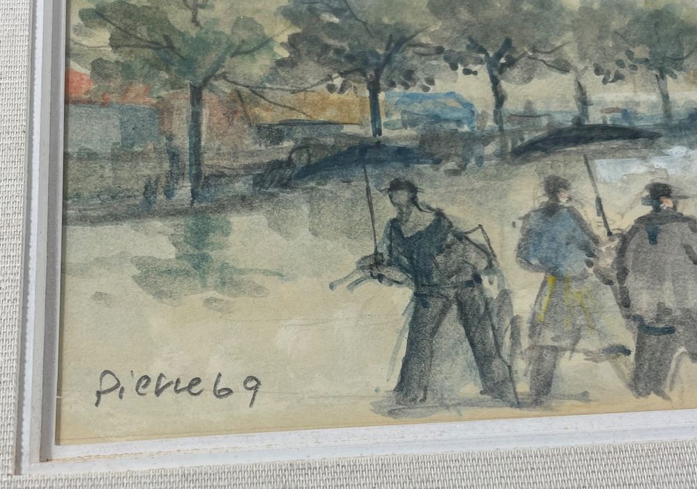 Pierre Victor Stämpfli (1916-1975) Aquarell - Paris (Gebraucht) in Root für CHF 30 – mit ...