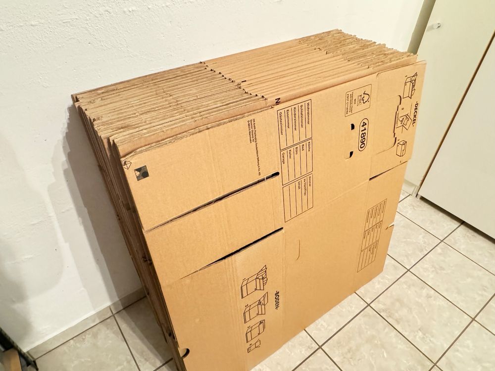 Zügel Karton/ 20 Stück, gefalten (Neu (gemäss Beschreibung)) in ...