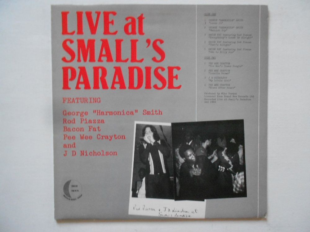 LIVE AT SMALL'S PARADISE (Gebraucht) in Bex für CHF 6 – mit Lieferung ...