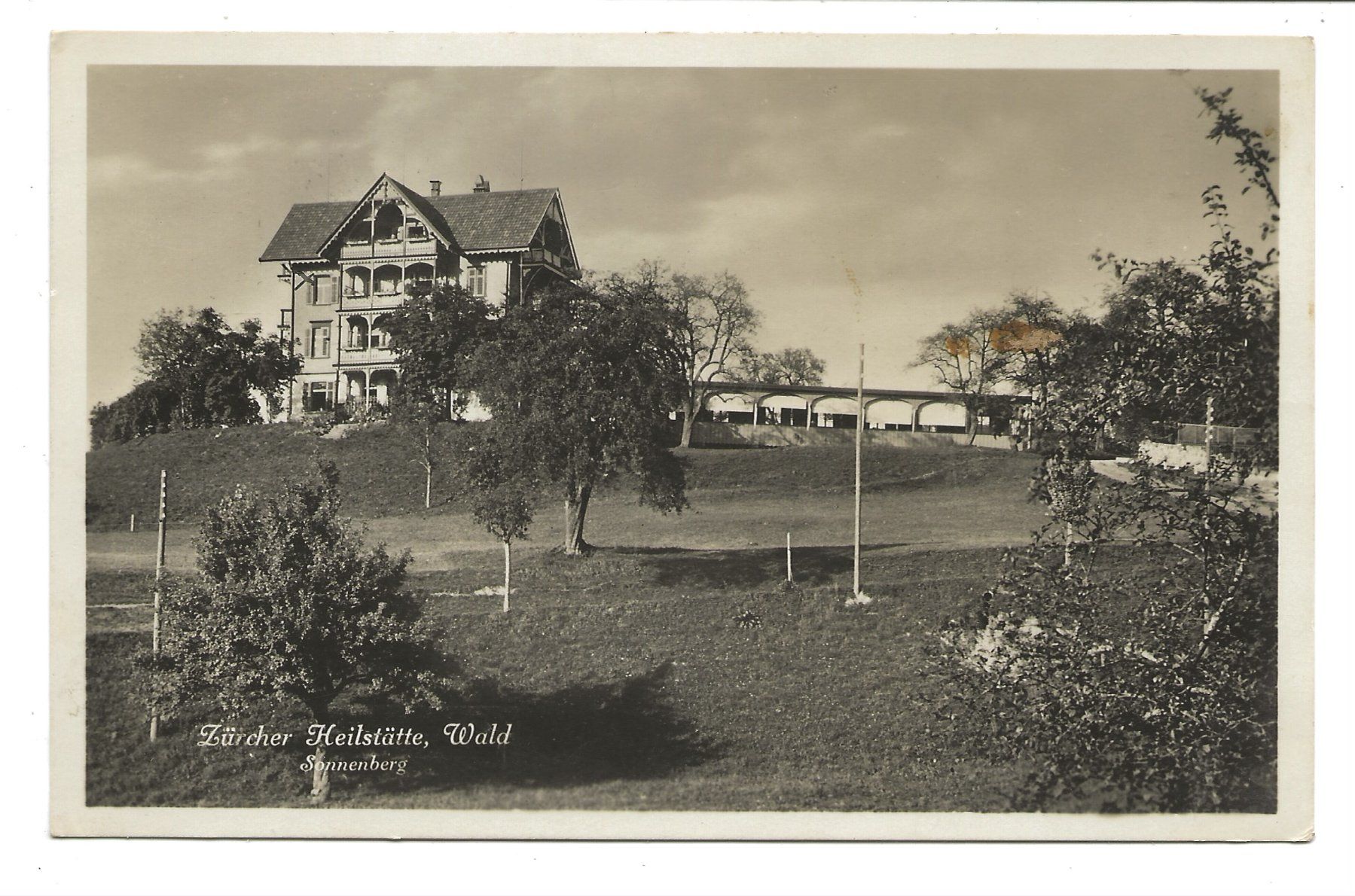 Wald (ZH) Sonnenberg - Zürcher Heilstätte - echt Foto - 1931 (Gebraucht ...