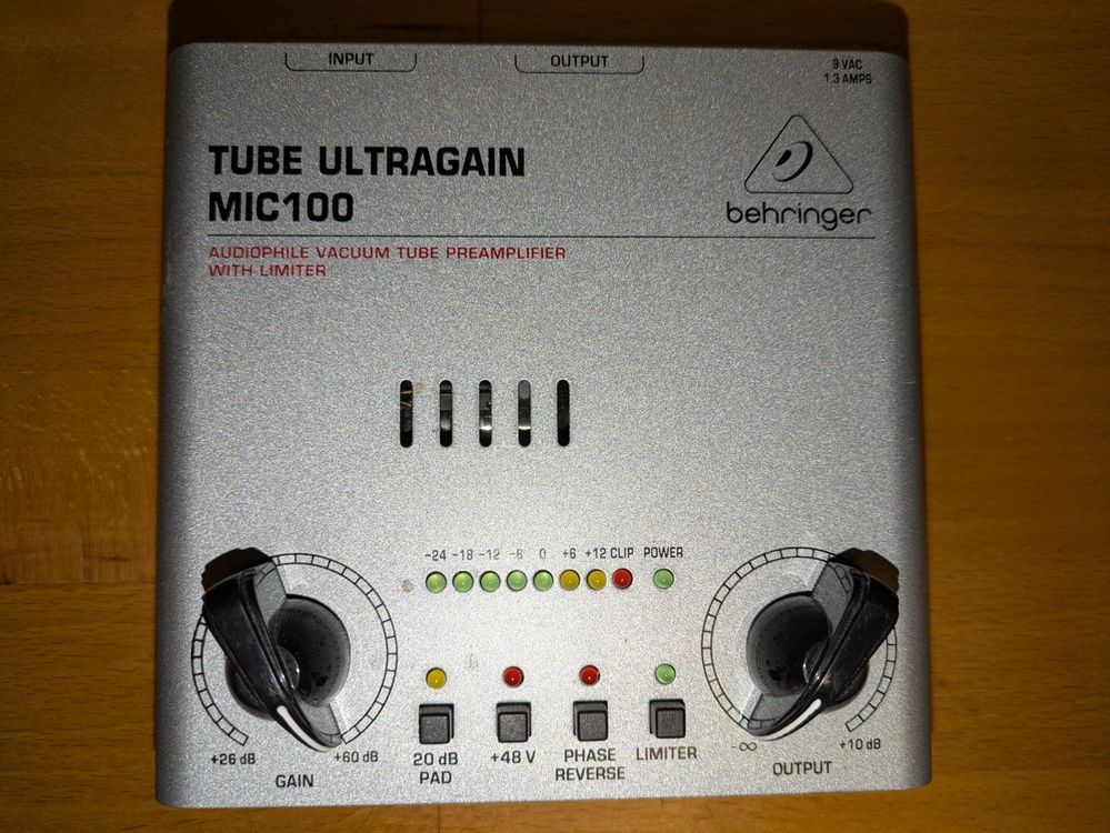 behringer TUBE ULTRAGRAIN MIC100 Vaccuum Tube Preamp (Gebraucht) in St ...