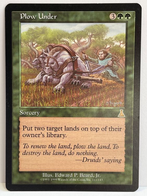 Magic The Gathering - Plow Under | Kaufen auf Ricardo